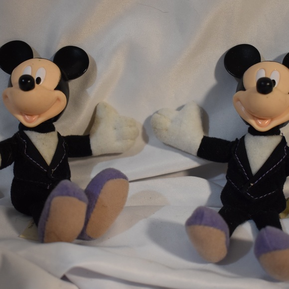 Disney | Toys | 2disneys Mickey Mouse Miniature 5 Plush Toys | Poshmark